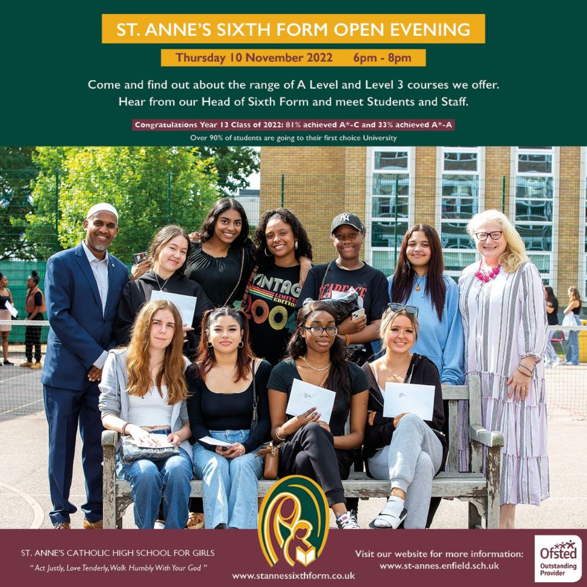 St. Anne's Catholic High School for Girls - St. Anne's Sixth Form Open ...